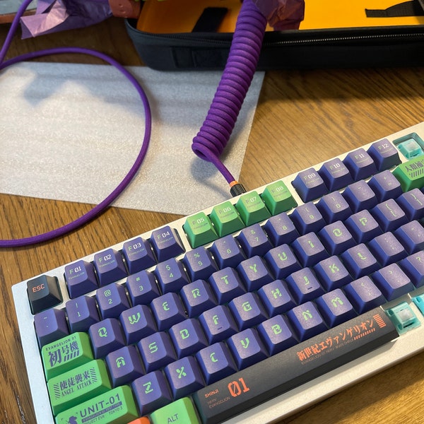 Eva Unit-01 Keycap Set, Cherry Profile, PBT, Cherry MX Stem, Dye-sub ...