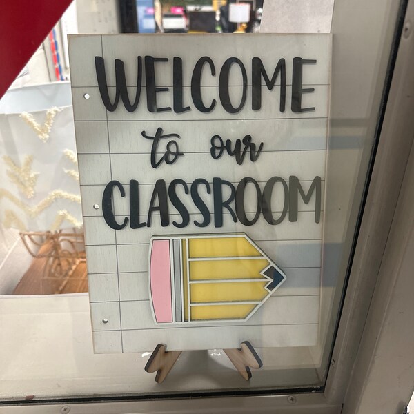 Welcome to Our Classroom Teacher Gifts Teacher Sign Classroom Decor ...