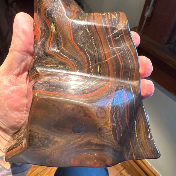 Mangano Pink Calcite Natural Stone Free Form 356g 3.6" Tall 224 AC543 ...