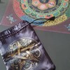 Altar Cloth Circle Triquetra Round Plush Tablecloth Mat for Tarot and ...