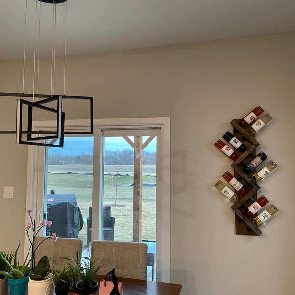 Zig Zag Wine Rack | the Ziggy Zag | Z Geometric Rustic Wood Wall ...