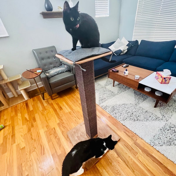 Modern Cat Furniture - Stylish Cat Tree With Perch, Cat Climbing Tree ...