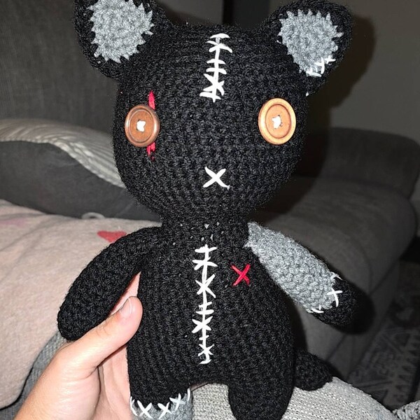 Voodoo Cat CROCHET PATTERN / Crochet Cat PDF English Pattern / Voodoo ...