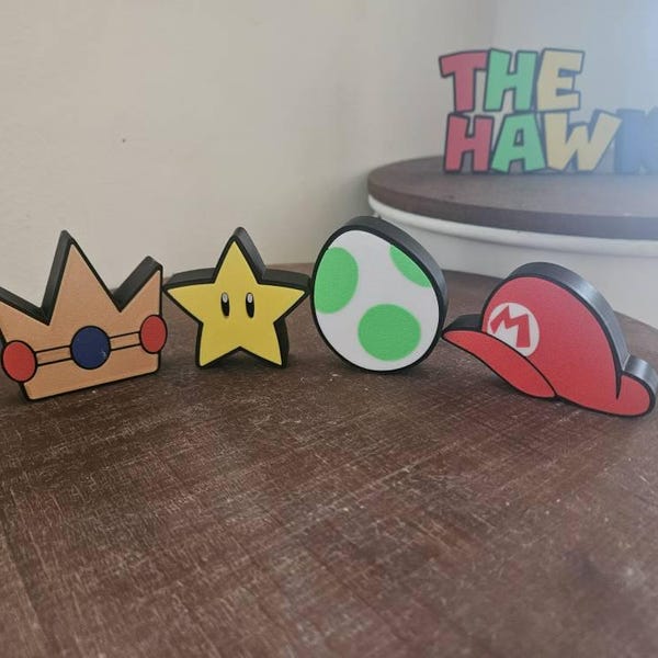 Custom Mario Name Sign Plate for Nursery Kids Room Game Room Mario ...