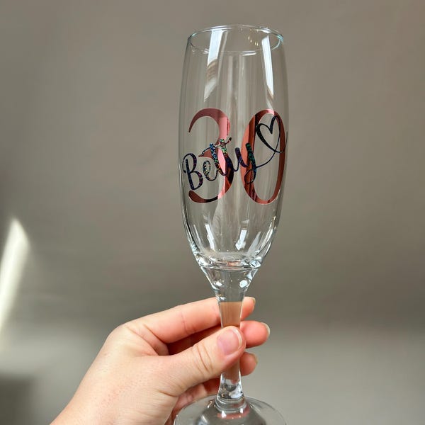 Personalised Birthday Prosecco Champagne Glass With Gift Box Present ...
