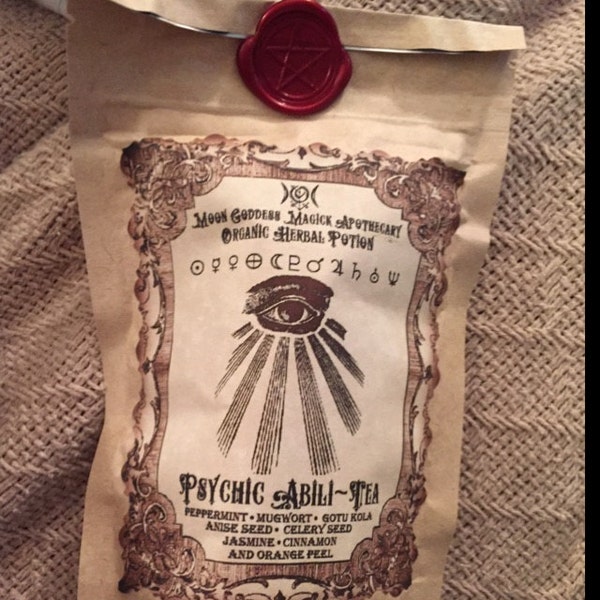 PSYCHIC TEA ~ Psychic Abili-tea ~ Organic Herbal Tea ~ Psychic Ability ...