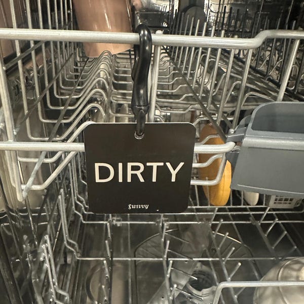 Clean Dirty Tag, Dishwasher Sign, Double-sided - Etsy
