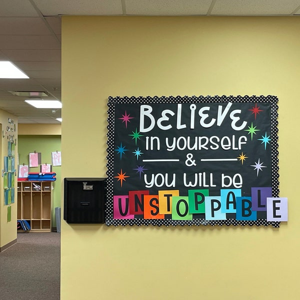 Believe in Yourself Bulletin Board Kit: Classroom Decor - Etsy