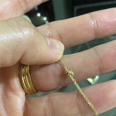 Rope Chain in 14k Solid Gold, Twisted Gold Chain, Thin Chain Necklace ...