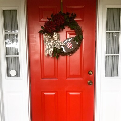 Indiana Hoosiers Football, NCAA Football Decor, University of Indiana ...