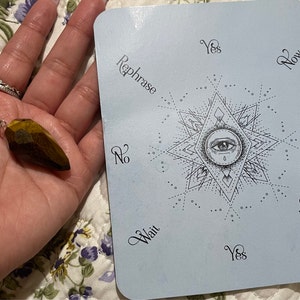 Intuitively Chosen Pendulum With a Divination Card - Etsy