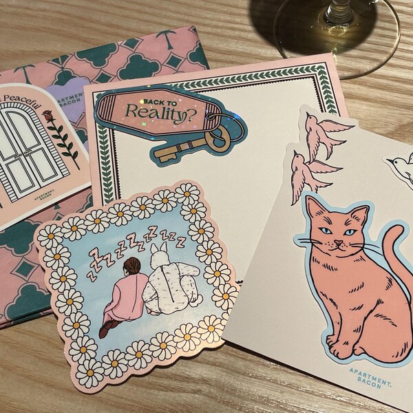 Green Meow Card - Etsy