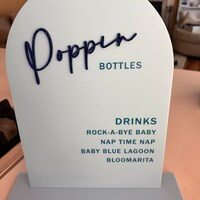 Triple Sign Cocktail Drinks Menu Printed Drinks Menu, Modern Arch ...