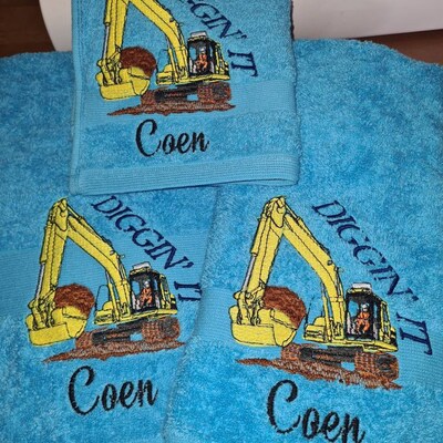 Excavator Digger Machine Embroidery Design, Embroidery Designs, Machine ...