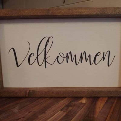 Velkommen Sign, Norwegian Welcome Sign, Norwegian Gifts, Norway ...