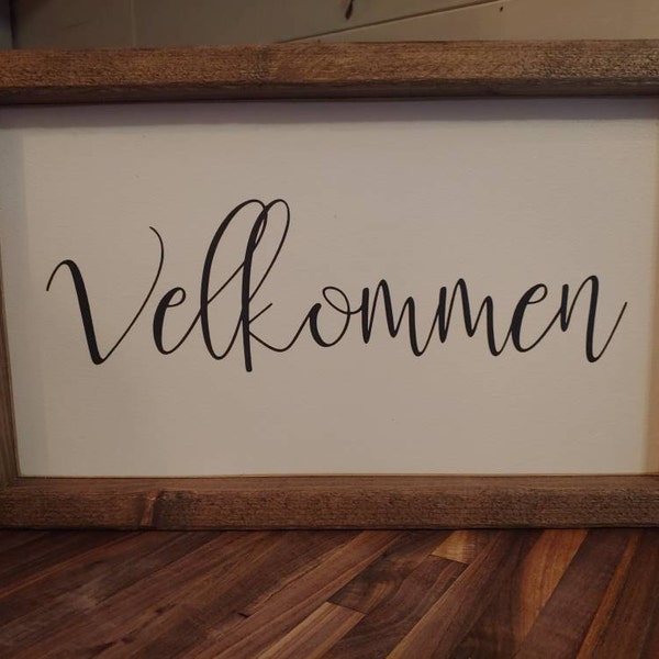 Velkommen Sign, Norwegian Welcome Sign, Norwegian Gifts, Norway ...