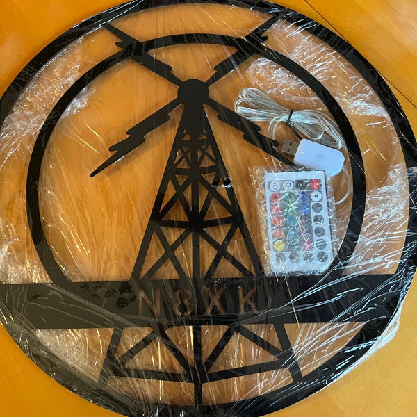 Personalized Ham Radio, Ham Radio LED Sign, Amateur Radio Gifts, Custom ...