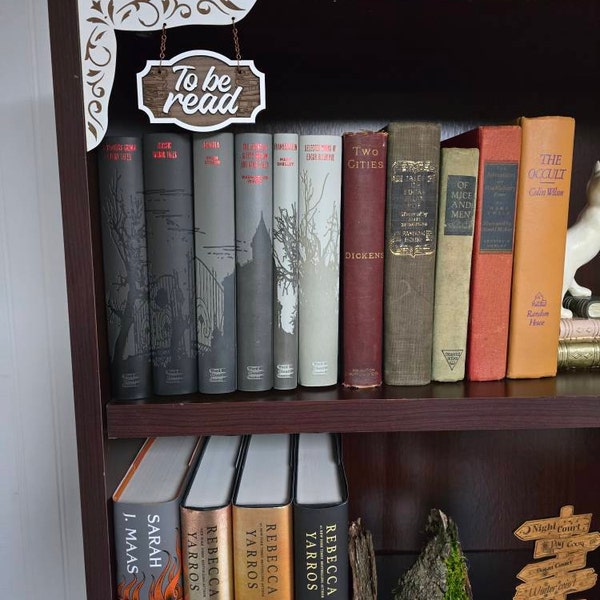 Fantasy Bookshelf Sign, Bookshelf Genre Hangers, Bookshelf Fantasy Sign ...