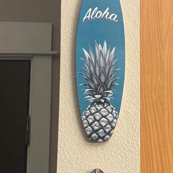 Vintage North Shore Surfboard Sign - Hawaiian Surf Vintage Wood Sign ...