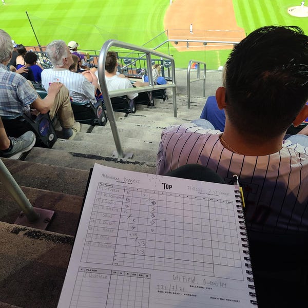 Square Baseball Scorebook - Etsy