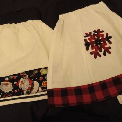 Farmhouse Hanging Kitchen Towels, Farmhouse Kitchen Hand Towels ...