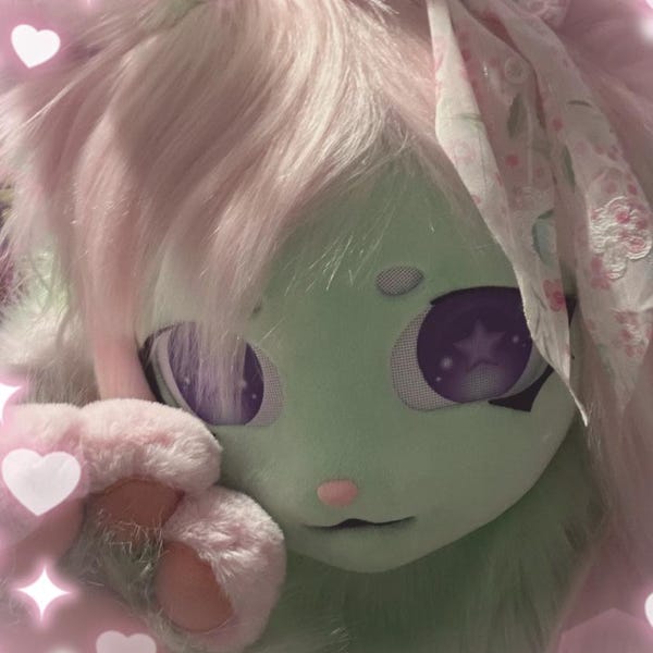 Kig Fursuit Head Cat Furry Head With Lolita Clips, Kig Kemono Fursuit ...