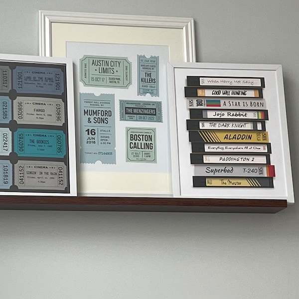 Digital Download | Personalised 5 Retro Gig Ticket Print | Bespoke ...