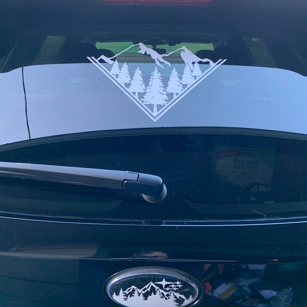 Oregon Trees Vinyl Decal, Car Decal, Laptop Decal, Nature, Northwest - Etsy