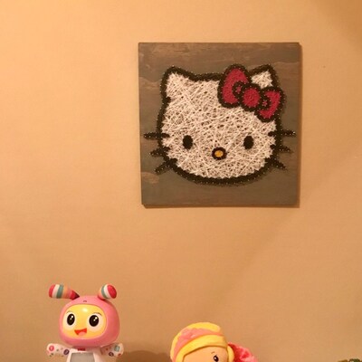 Kitty String Art Sign, Hello Kitty, Made to Order - Etsy