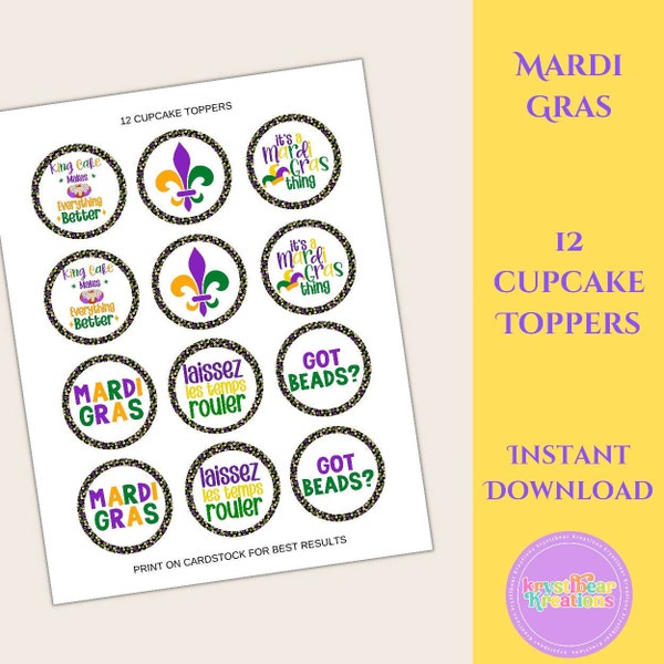 Mardi Gras Digital Files, SVG PNG JPG, Clipart, Cut Files, New Orleans ...