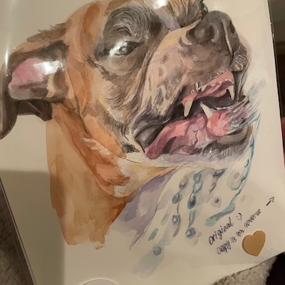 Custom Dog Portrait Creative Dog Art Unique Dog Gift Happy Pet Art - Etsy