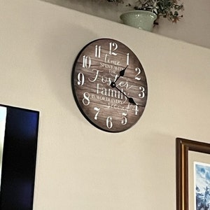 Heavy Metal Black Wall Clock 8 Sizes to Choose Made in USA - Etsy