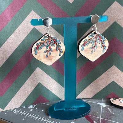 Aztec Hair Clip Scalloped Laser Engraved Hair Clip File - Etsy