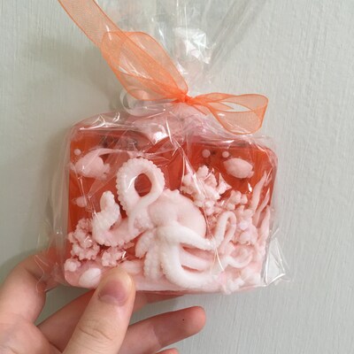 Gorgeous Octopus Soap Lavender Buds Deep Blue Sea Scented in Ocean ...