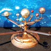 Metal Orrery Solar System Model in Glass Cloche With Wood Base - Etsy