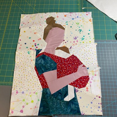 Sleepy Bear Baby Quilt, Sleepy Bear FPP Pattern, PJ Bear, Sleeping Cap ...