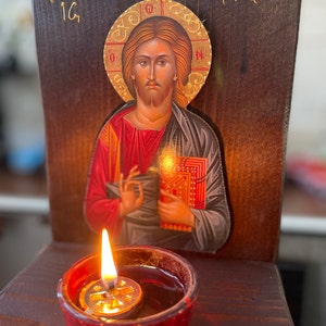 The Holy Trinity Icon Jesus Christ Handmade Greek Orthodox | Etsy