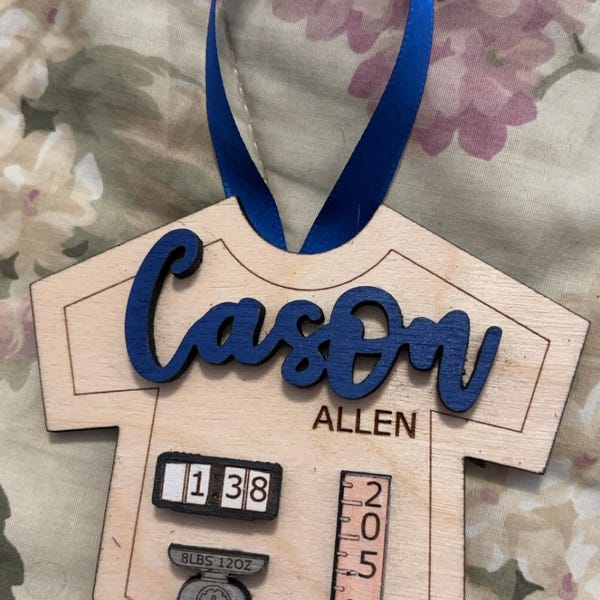 Baby Name Announcement Sign With White Acrylic for Name - Etsy