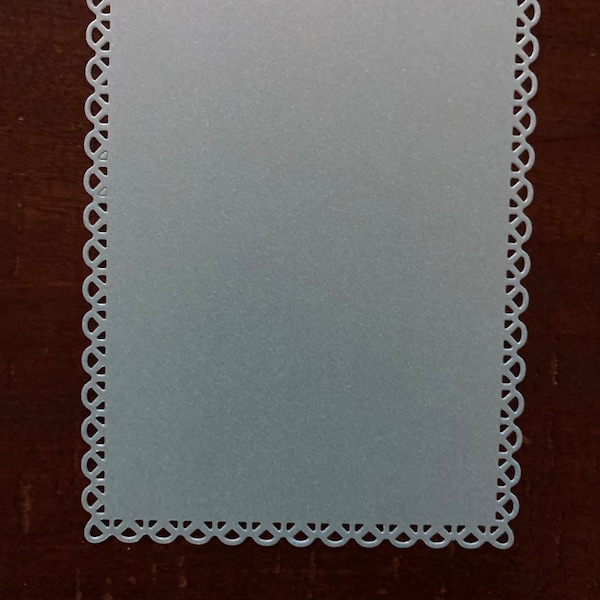 5pc Rectangle Frame Metal Cutting Die Scalloped Lacy Like Edge - Etsy