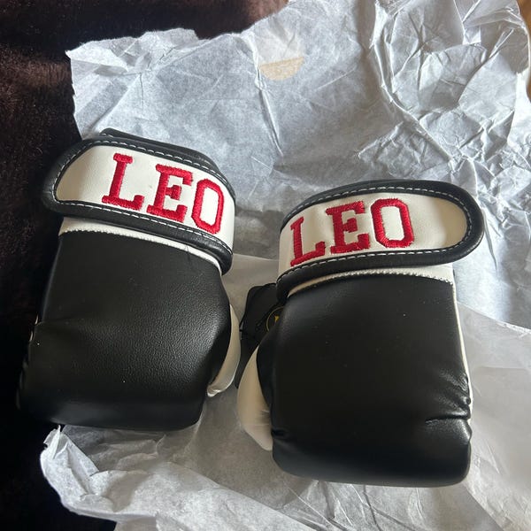 Newborn Knockout Boxing Set: Prop Baby Boxing Ring + Personalized Robe ...