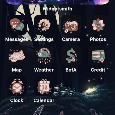 Cottagecore Ios 14 Icons Aesthetic, iPhone Widgets Cute Cottagecore App ...
