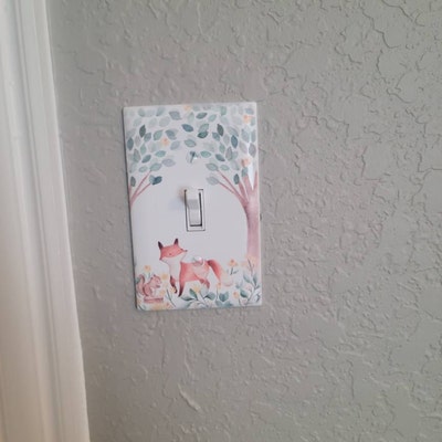 Woodland Cute Fox Squirrel Forest Theme Animal Friends Printed in Color ...