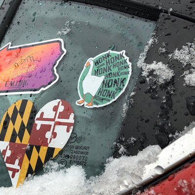 HONK HONK HONK Vinyl Sticker Untitled Goose Game Sticker - Etsy