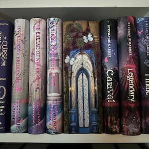 Custom Bookshelf Insert SAMPLES of Row Houses/repurposed Books/book Nook/bookshelf Displays ...