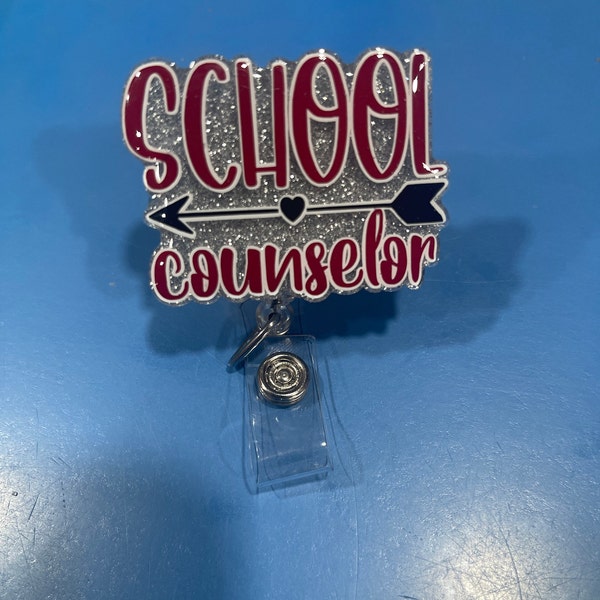 Pencil Badge Reel Pencil Monogram Badge Reel Custom Badge Reel Teacher ...