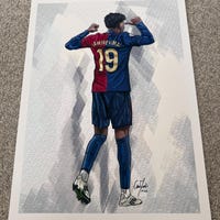 Drawing of Alejandro Garnacho Inspired Drawing Print A4 Original Art ...