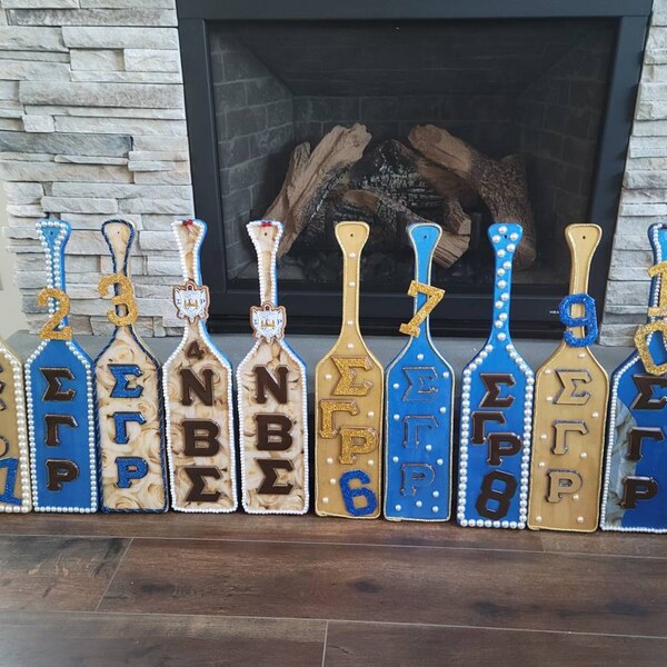 Double Stacked Wooden Greek Alphabet Letter | Word for Fraternity ...