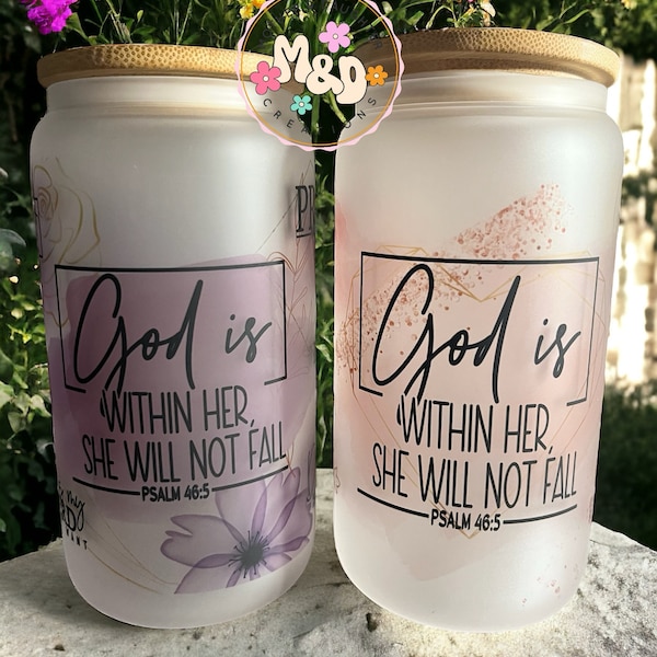 Bible Verses 16oz Libbey Can Tumbler Wrap PNG File • Religious ...