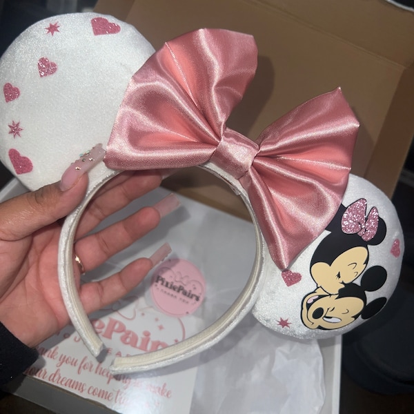 Spooky Mouse Spider Pink Ears, Mouse Ears, Minnie Mouse Inspired Ears ...