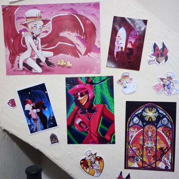 Lucifer | Hazbin Hotel Handmade Stickers | Die Cut Sparkle Laminate ...